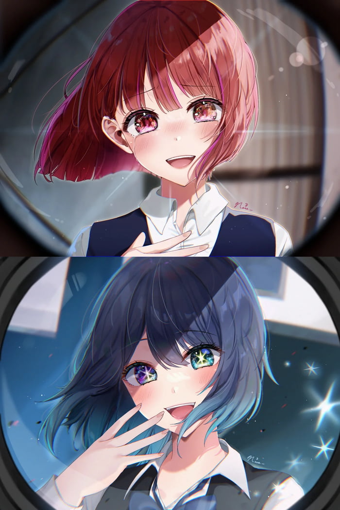 Childhood friend vs Blue haired girl. An even battle - 9GAG