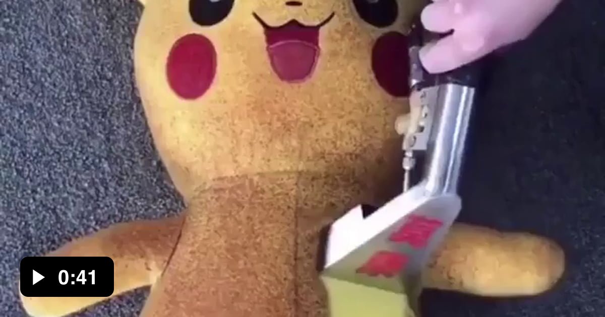 Pikachu Plush Cleaning - 9GAG