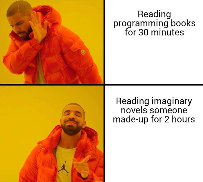 Why can't we enjoy programming books - 9GAG