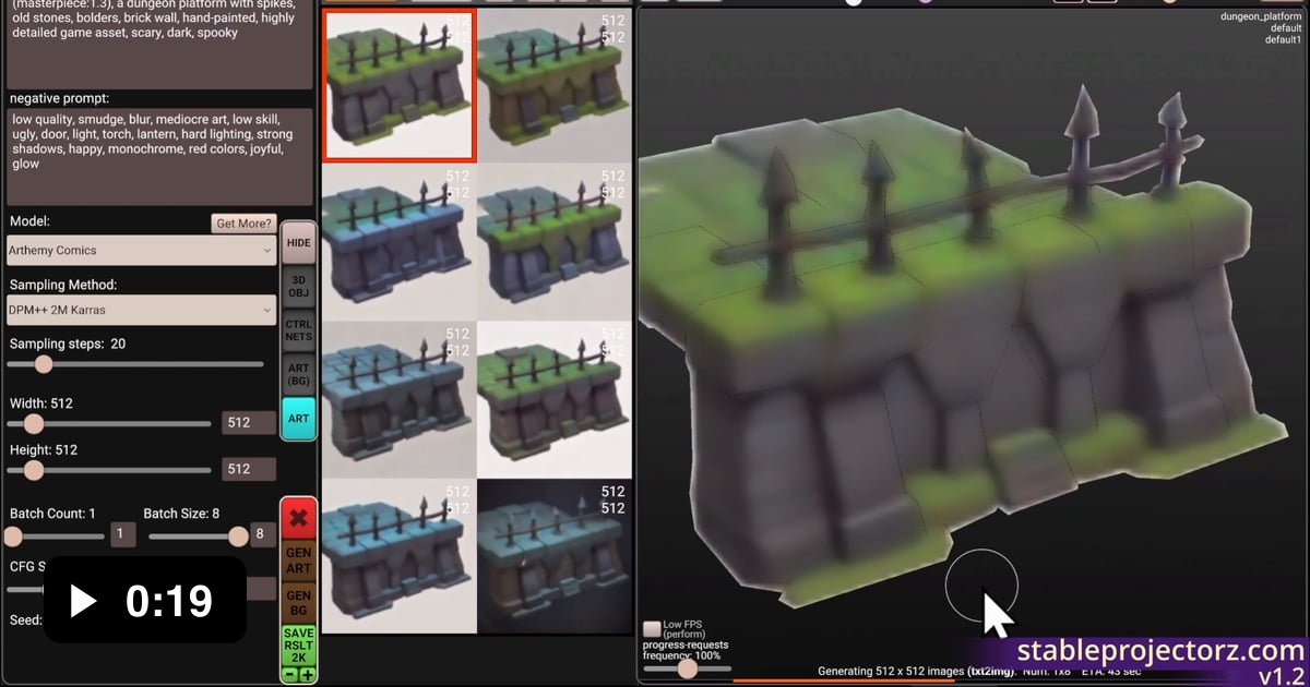 I made a free AI tool for texturing 3D games on your PC. No server, no ...