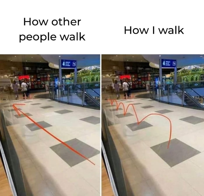 Walk on only black or your gears stops - 9GAG