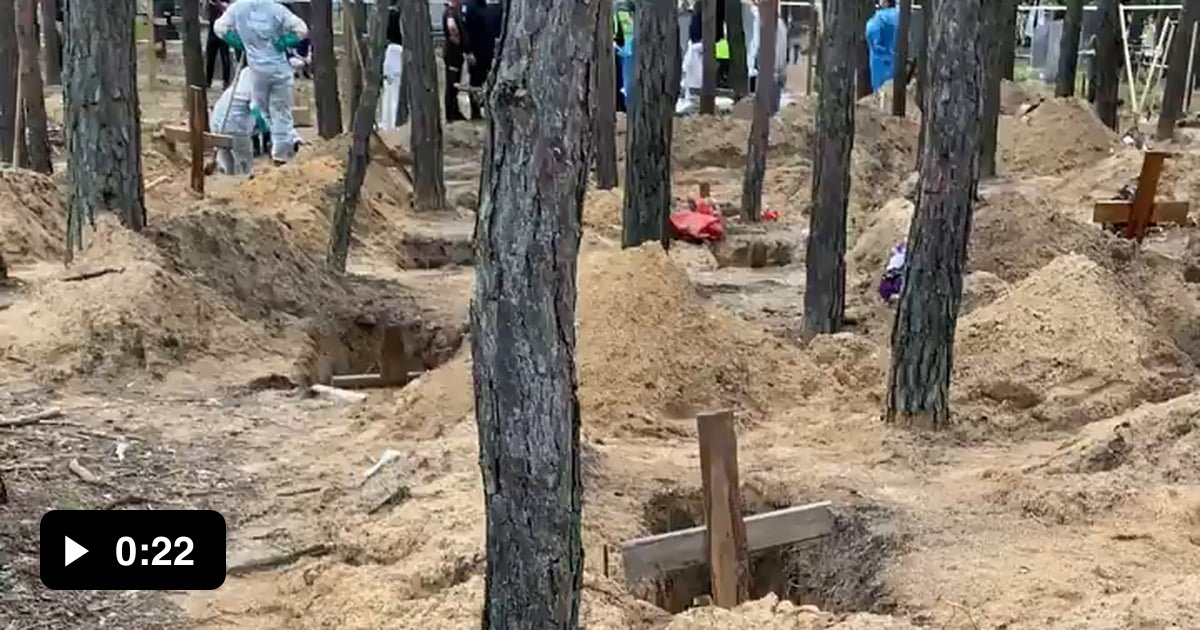 In Izyum, the exhumation of bodies from the graves has been completed ...