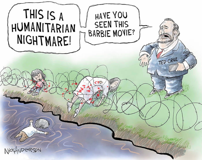 Texas officials are now installing razor wire between them and the U.S ...