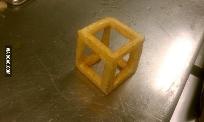 The French fry cube. - 9GAG