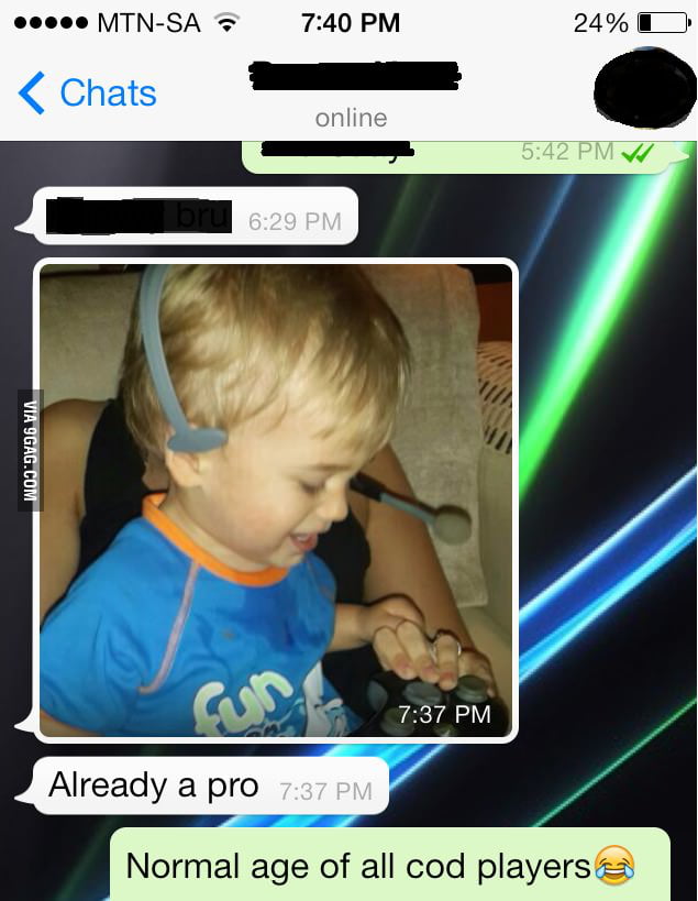 COD players average age. - 9GAG