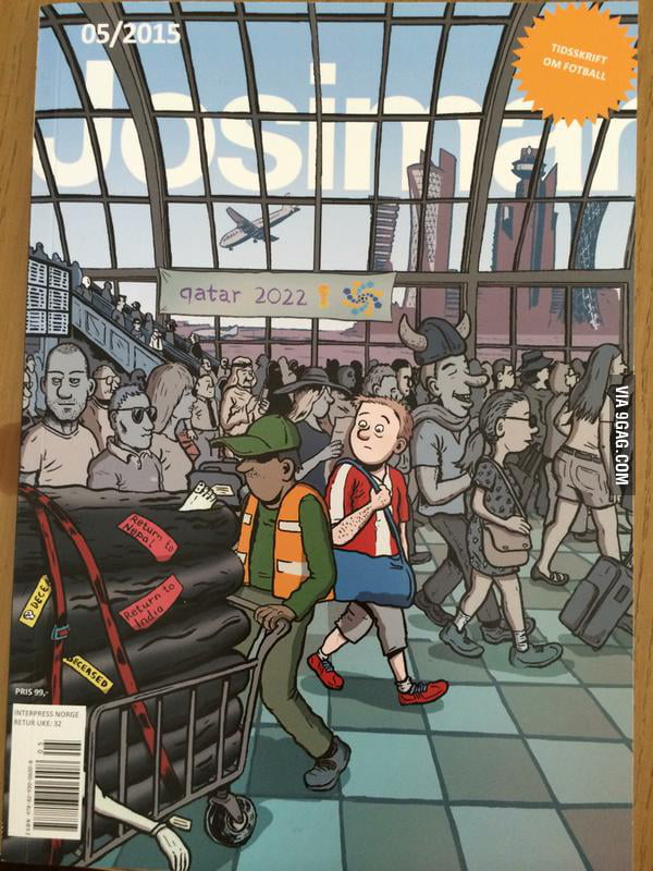 Front page of the Norwegian football magazine Josimar - 9GAG