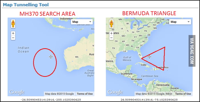 MH370 disappeared on the exact opposite side of the world to the Burmuda Triangle. Coincidence ...