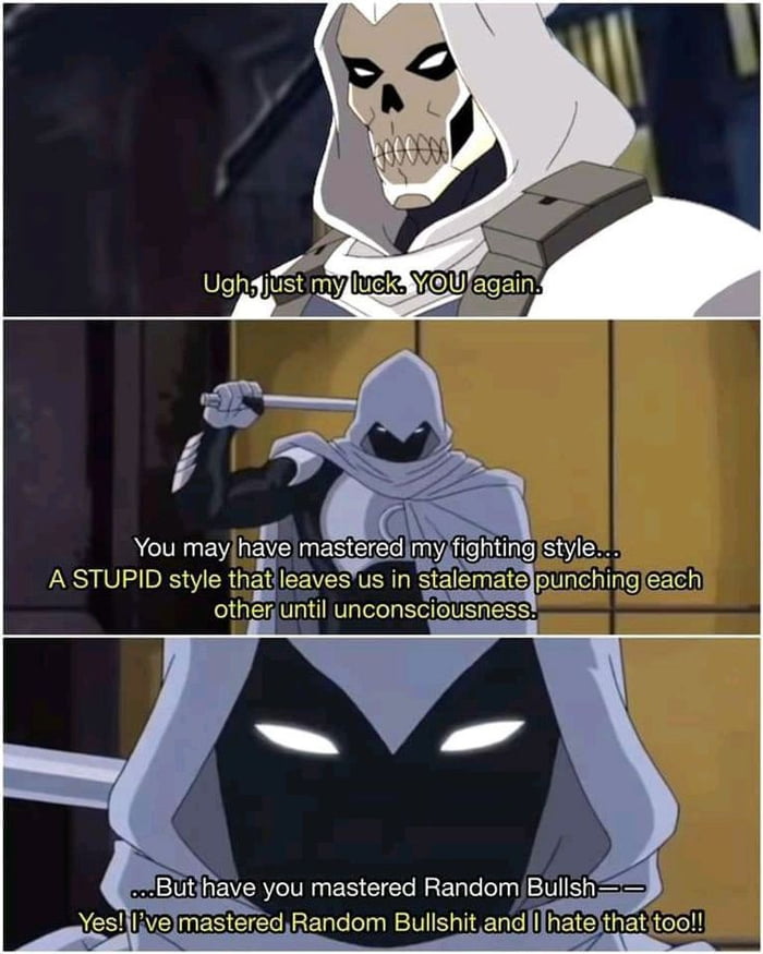 The sacred move, "Random bullshit" - 9GAG