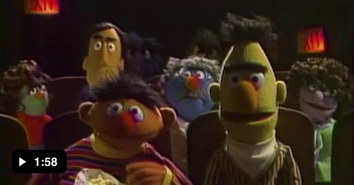 Ernie un Bert klobbe sich im Kino - 9GAG
