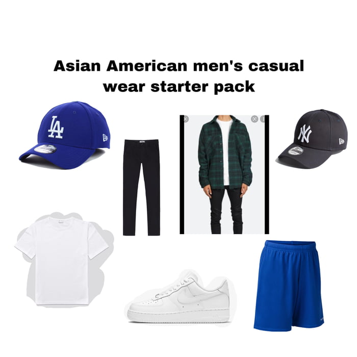 Asian American men’s casual wear starter pack - 9GAG