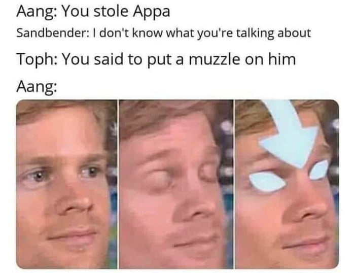 You muzzled Appa?! - 9GAG