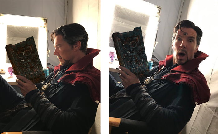 Doctor Strange reading the Darkhold - 9GAG