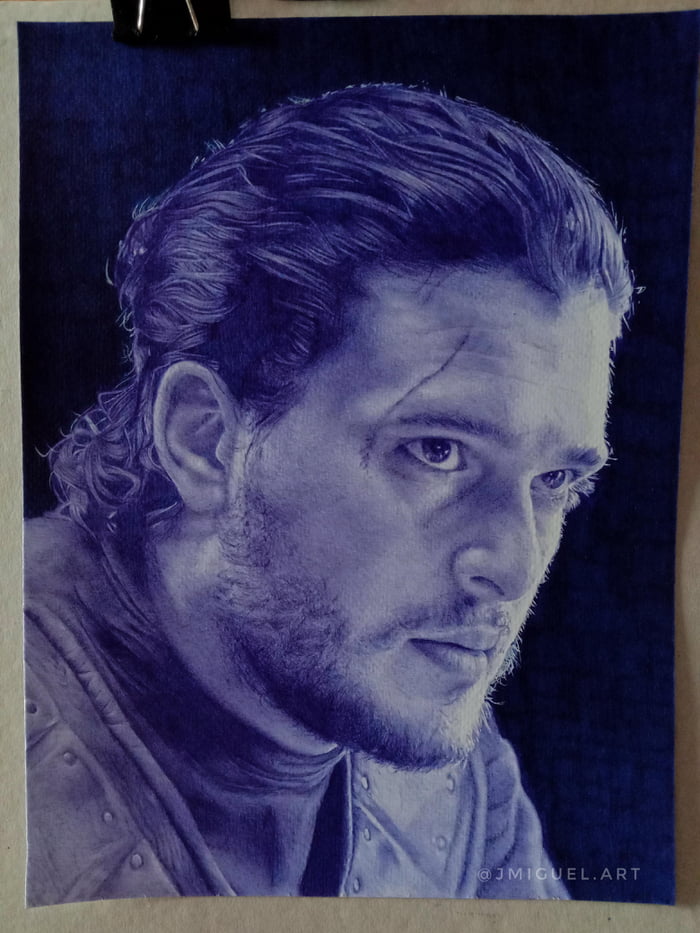 Drawing of The Man Who Knows Nothing (ballpoint pen on paper) 🗡 - 9GAG