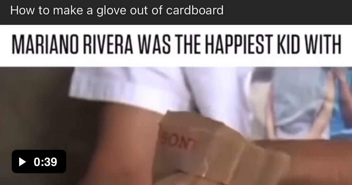 How To Make A Baseball Glove Using Cardboard 9GAG