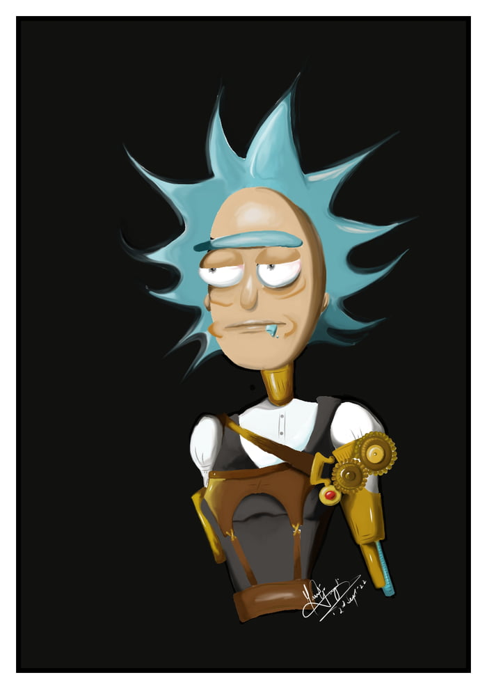 Mildly Steampunk Rick, Me, Digital, 2022 - 9GAG