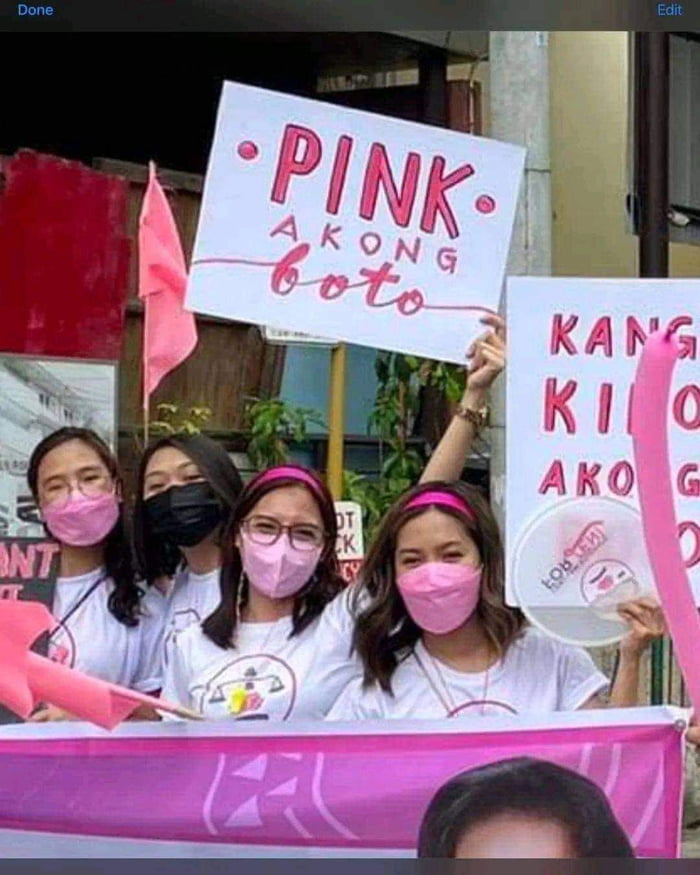 Pink daw iyahang boto. - 9GAG