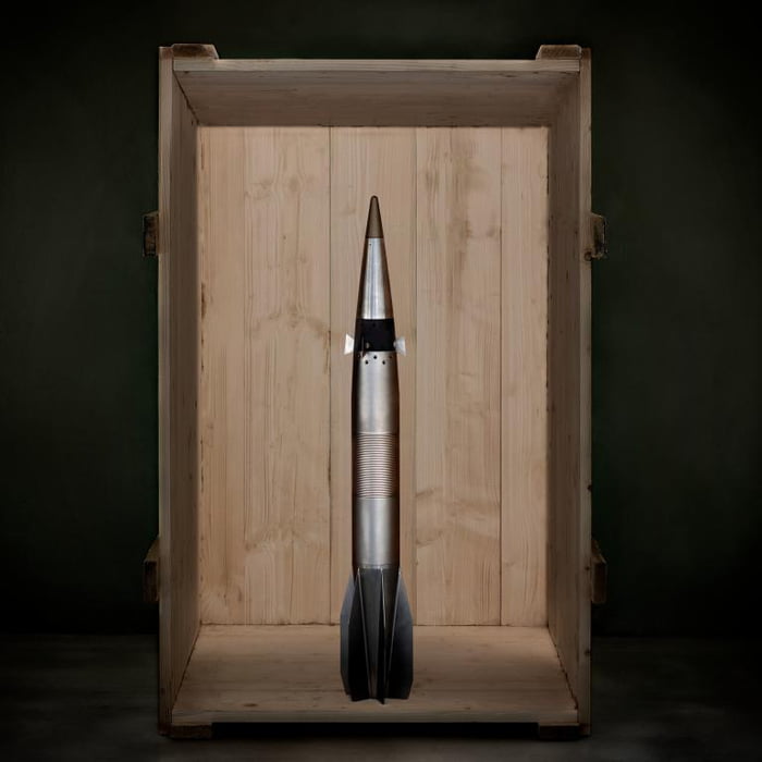 Close-up of the Italian Vulcano ammunition (70km range) which is being ...