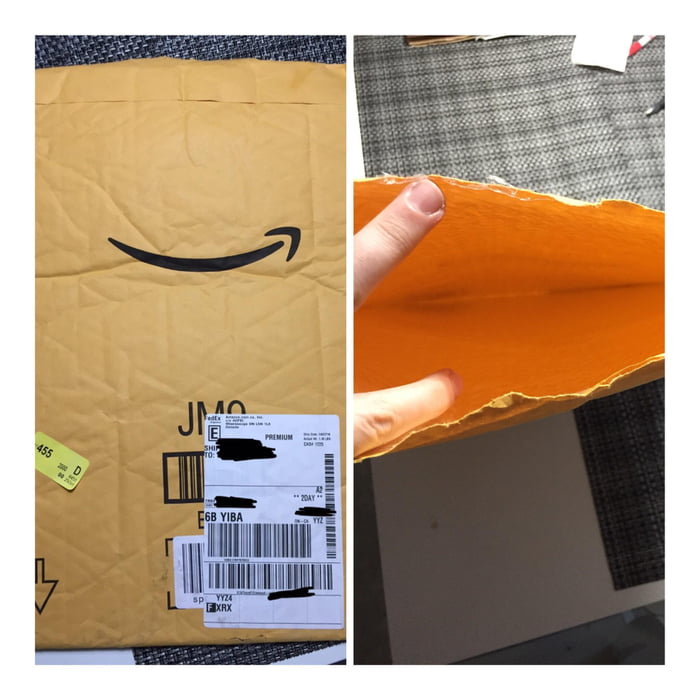 FedEx delivered this ripped open and empty Amazon package to me today ...