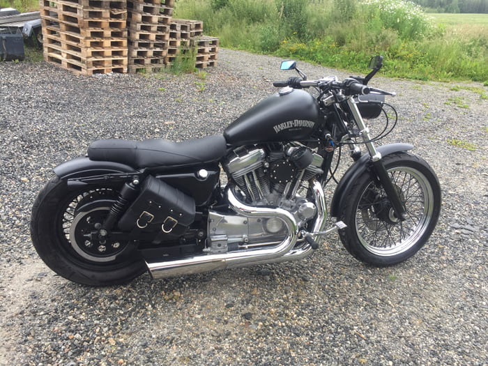 Second motorcycle build. (Harley Davidson sportster 883) - 9GAG