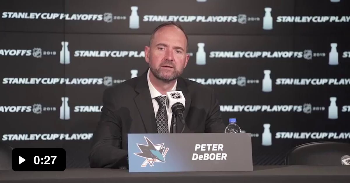 Pete DeBoer after a journalist's phone rings mid-interview: "what would ...