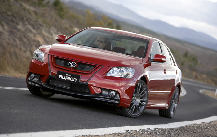 Behold: the TRD Toyota Aurion . It's basically a camry, but with a 3.5L ...