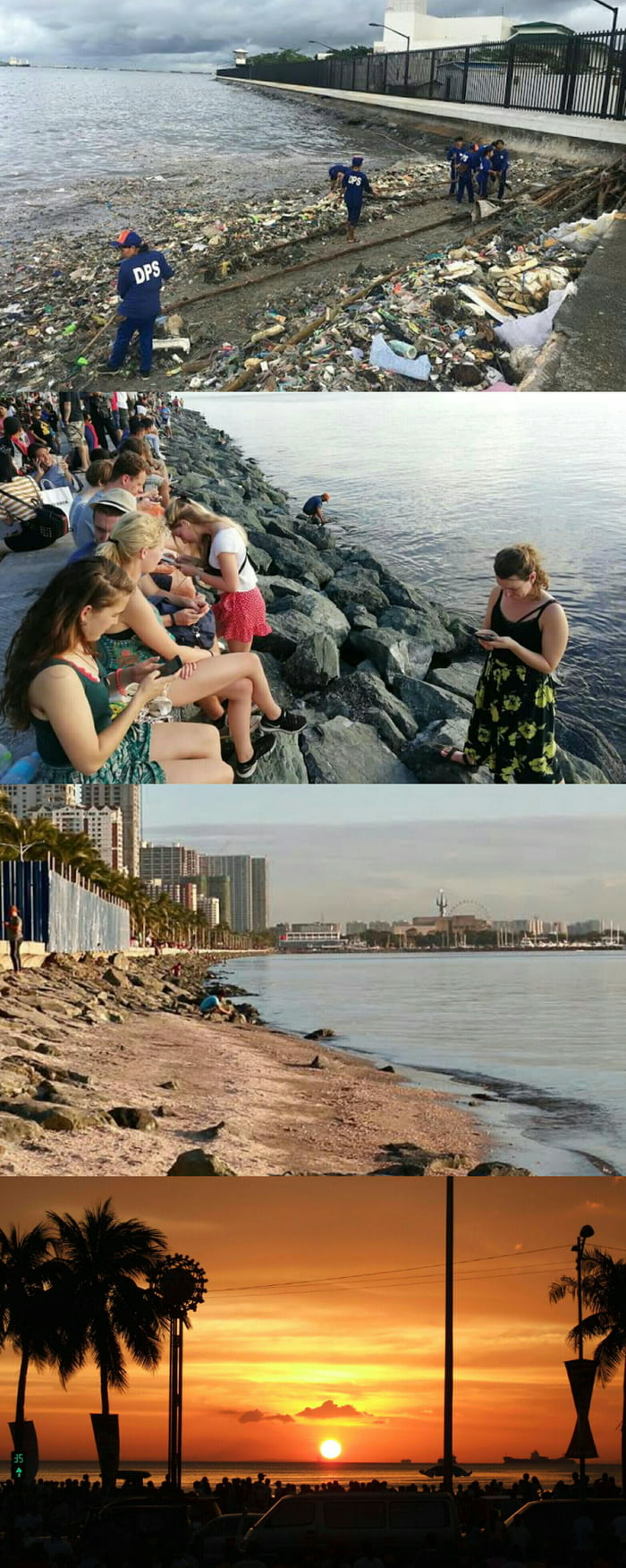 After a continuous cleaning of Manila Bay, a lot of western and local ...