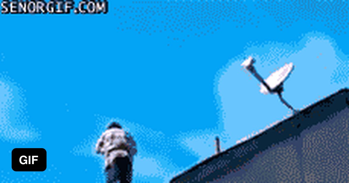 Doing a backflip off of a 2 story building. - 9GAG