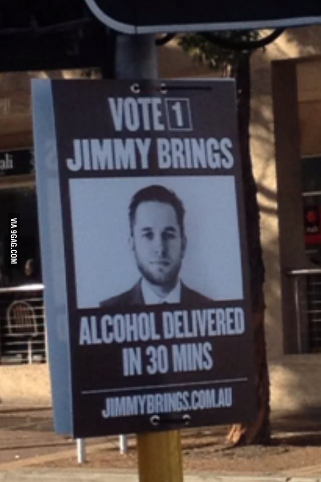 Australian election poster - 9GAG