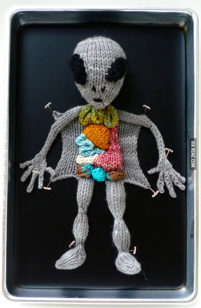 Knitted Alien Autopsy - 9GAG
