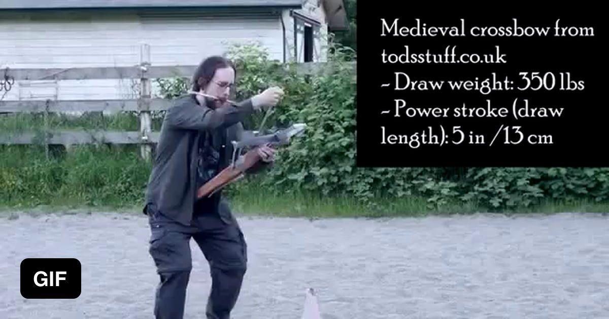 Mild steel plate vs crossbow - 9GAG