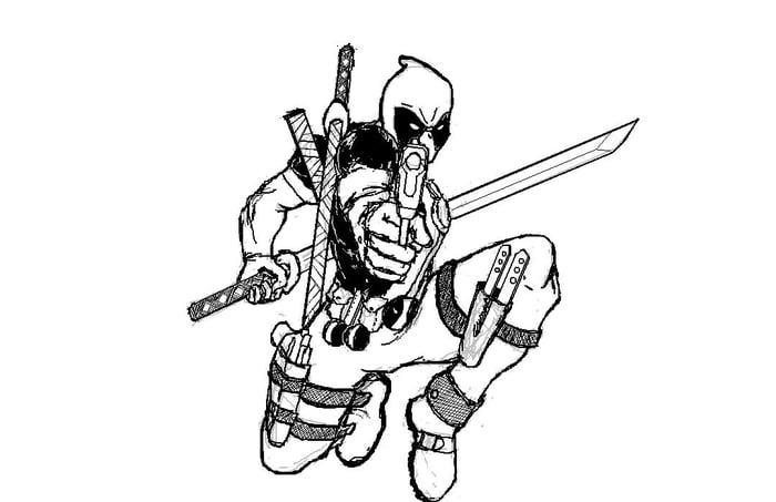 Deadpool (MS Paint) - 9GAG