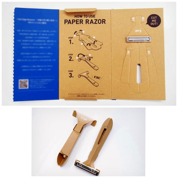 Japanese brand Kai has designed world's first plastic-free disposable ...