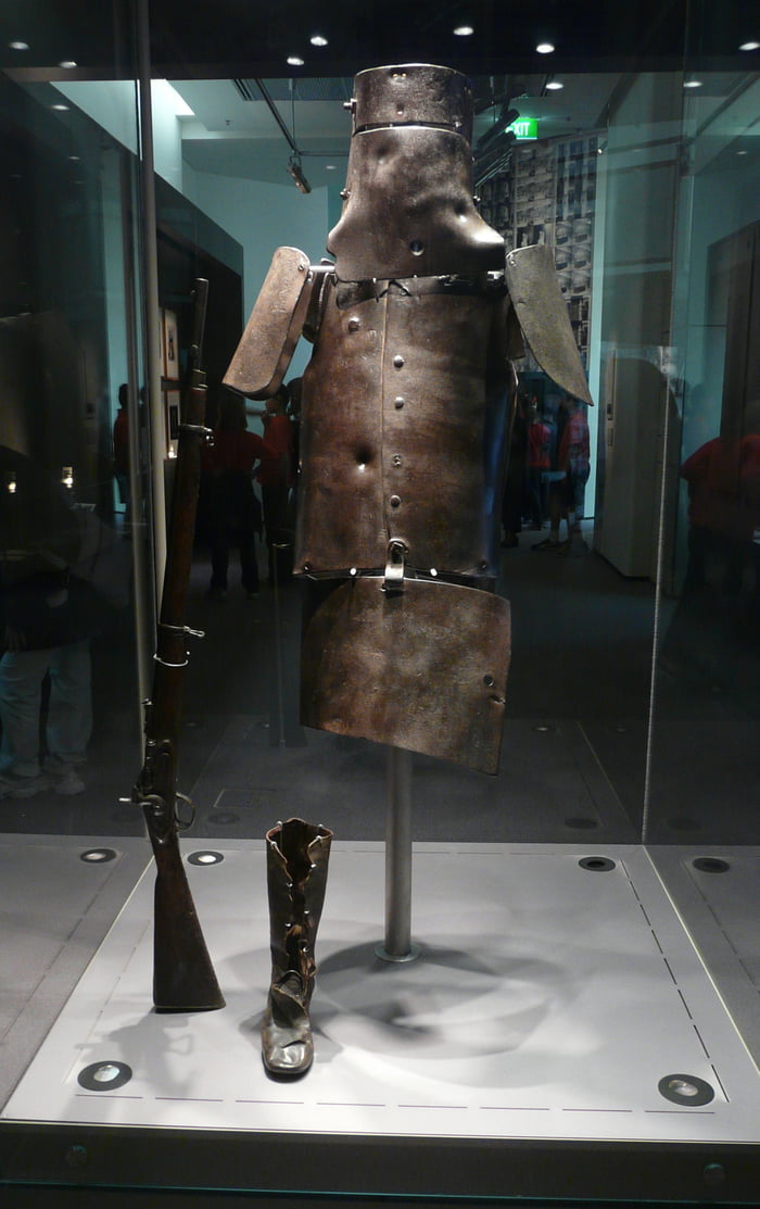 This 1880 homemade body armor of Australian outlaw Ned Kelly. Made from ...