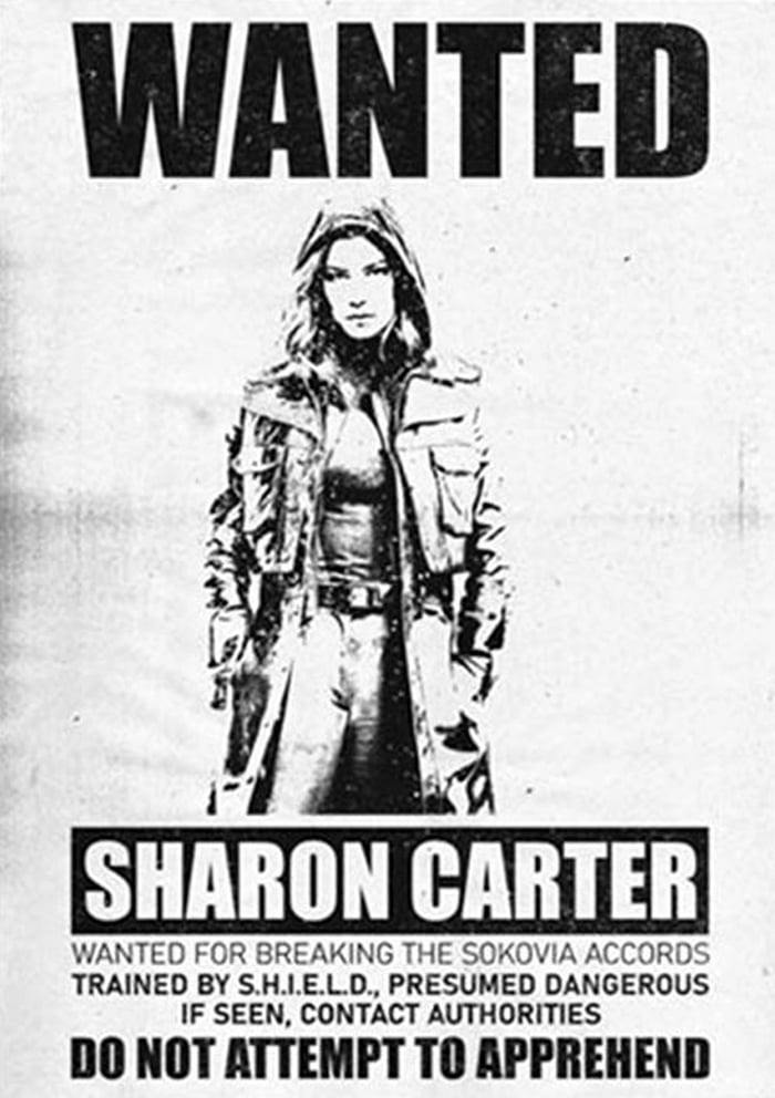 Wanted poster of Sharon Carter (Can't wait for her to be developed more ...
