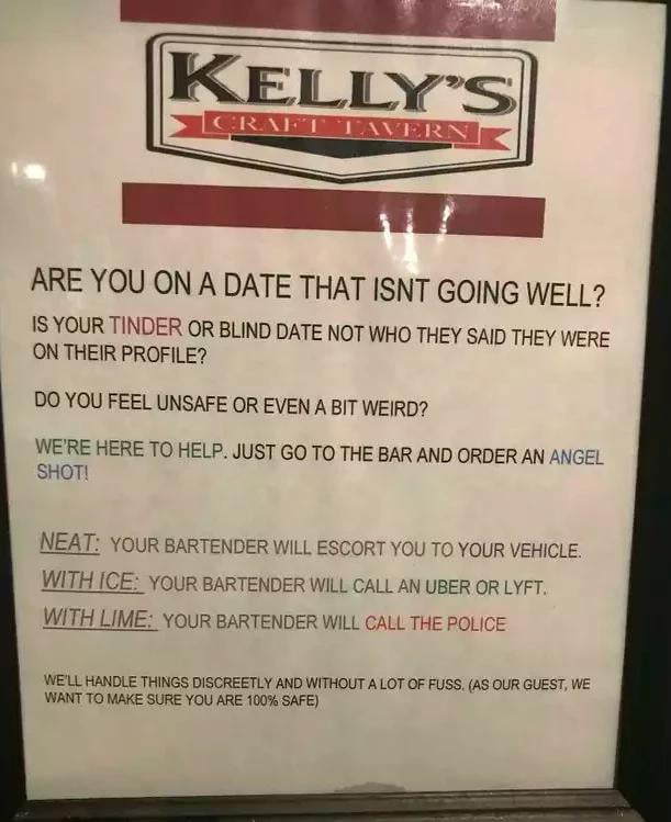 A bar with a blind date contingency plan - 9GAG