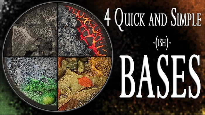 Worked on some simple-ish bases that can be made by the bulk for armies ...