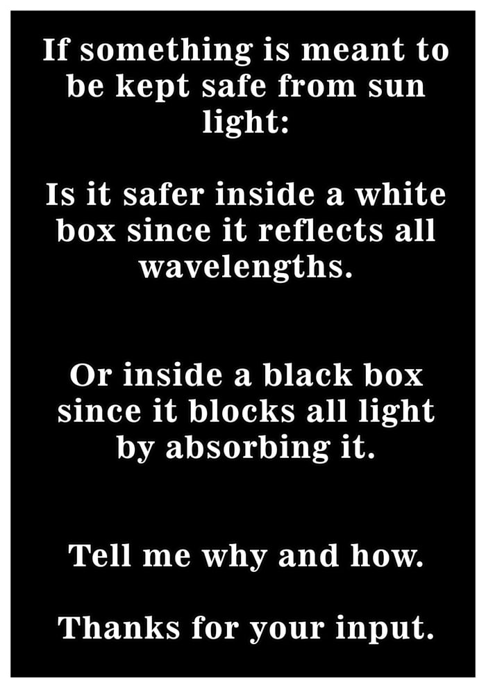 How much does the material of the box matter? - 9GAG