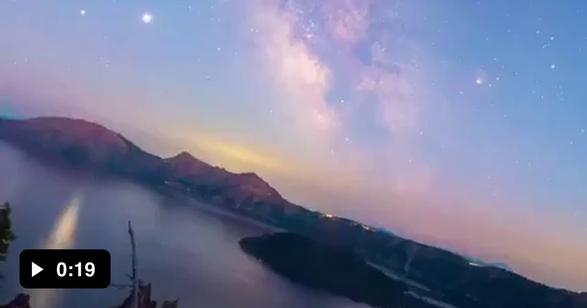 Time-lapse of the Milky Way stabilized shows the Earth is spinning ...