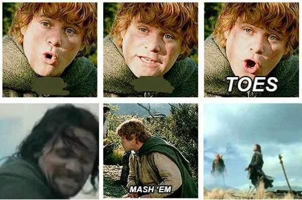 There is no LOTR meme without the untold tale of broken toes - 9GAG
