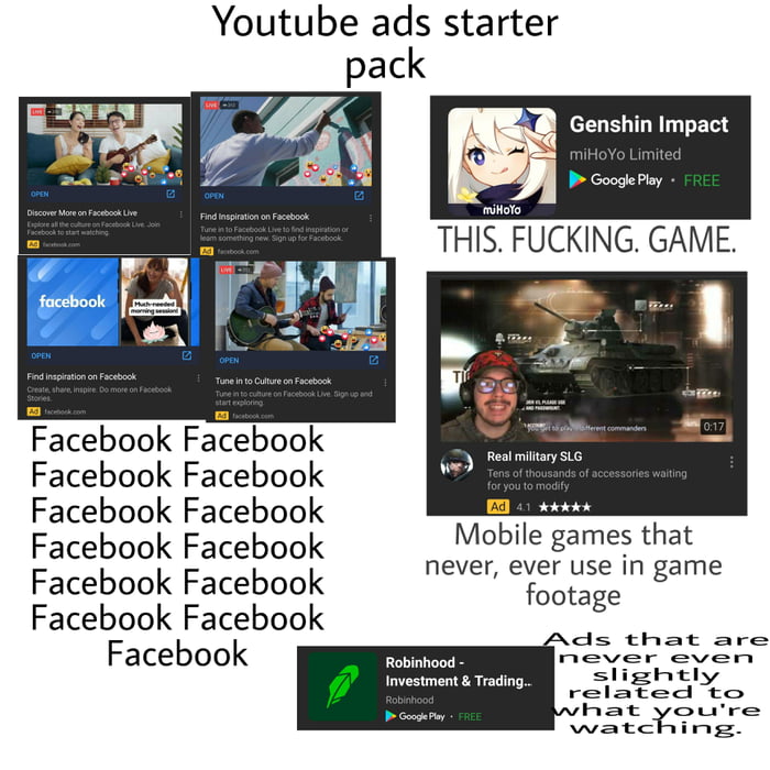 Youtube ads starter pack - 9GAG