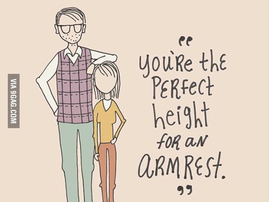 The benefits of being a short girl - 9GAG