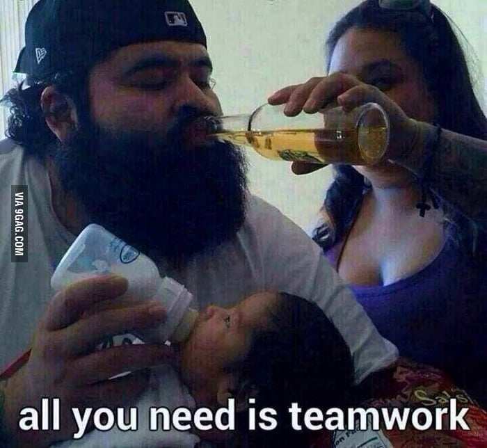 True teamwork - 9GAG