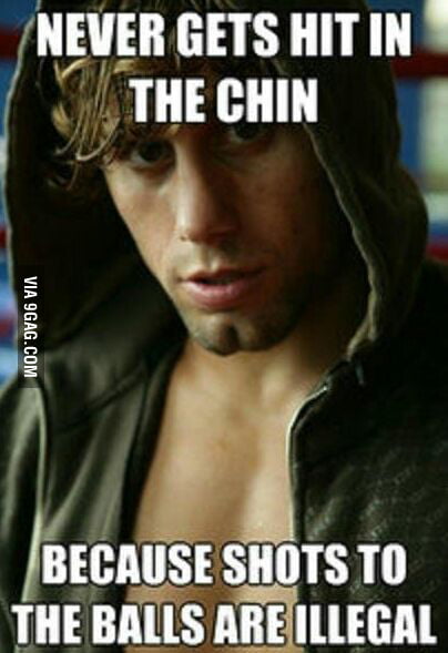 Urijah Faber's ball chin - 9GAG