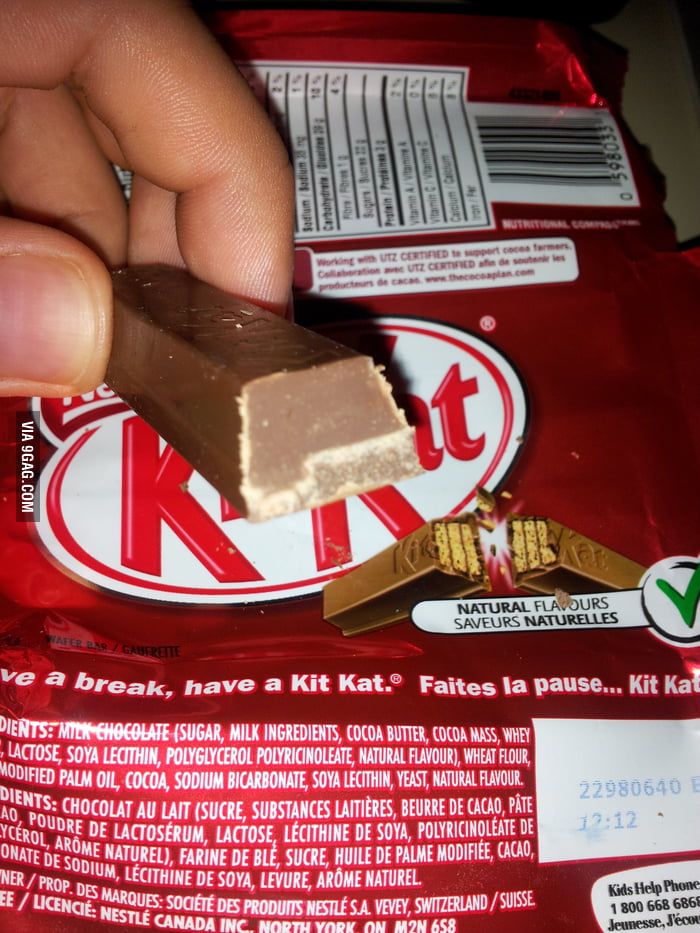 There is something wrong with my Kit Kat - 9GAG