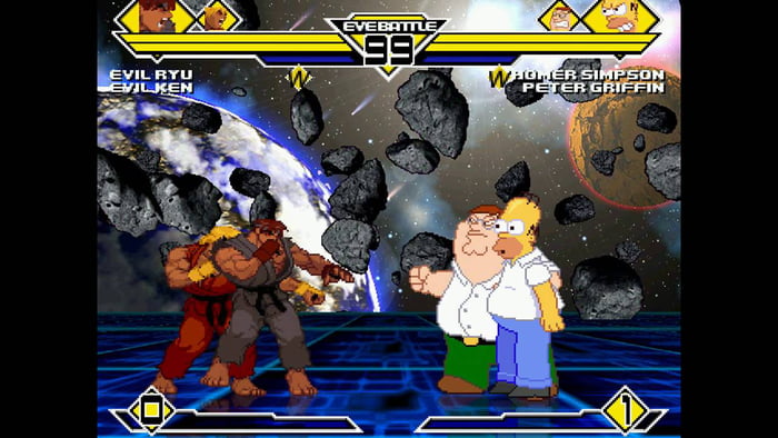 One of the best Homer and Peter battle (M.U.G.E.N.) - 9GAG