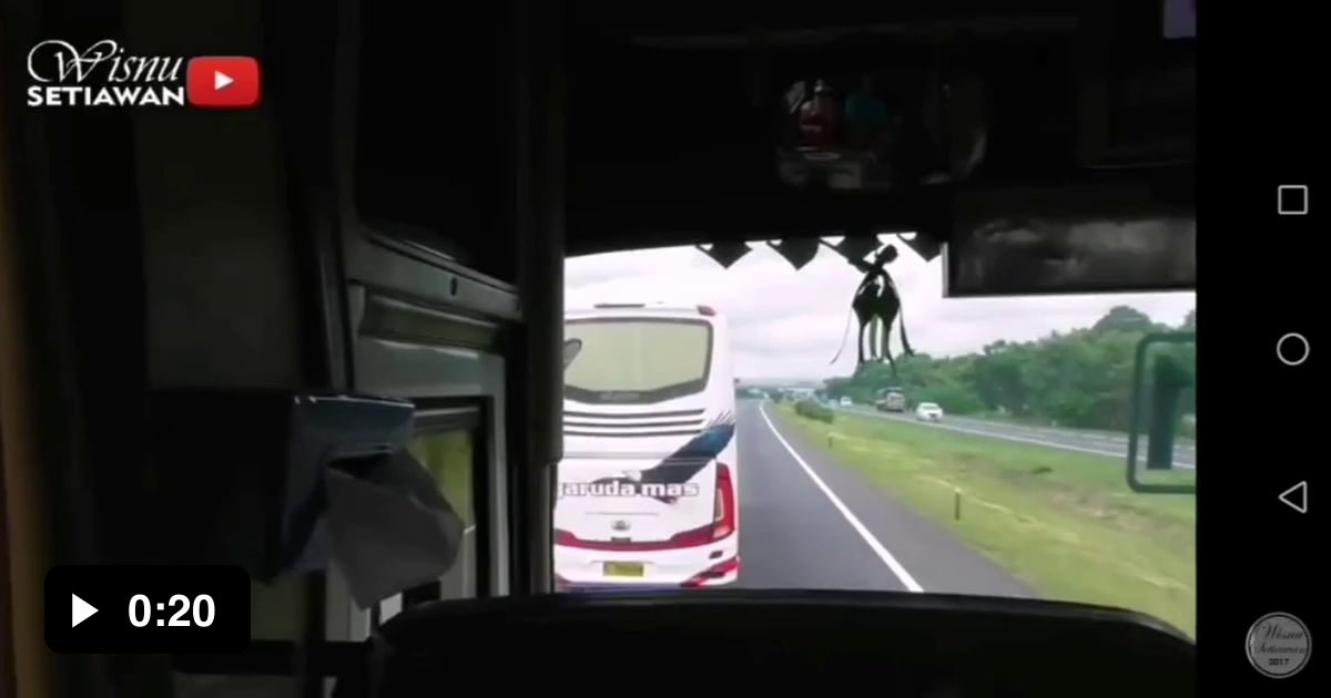 I put Gas Gas Gas song on the Bus overtaking the other Bus - 9GAG