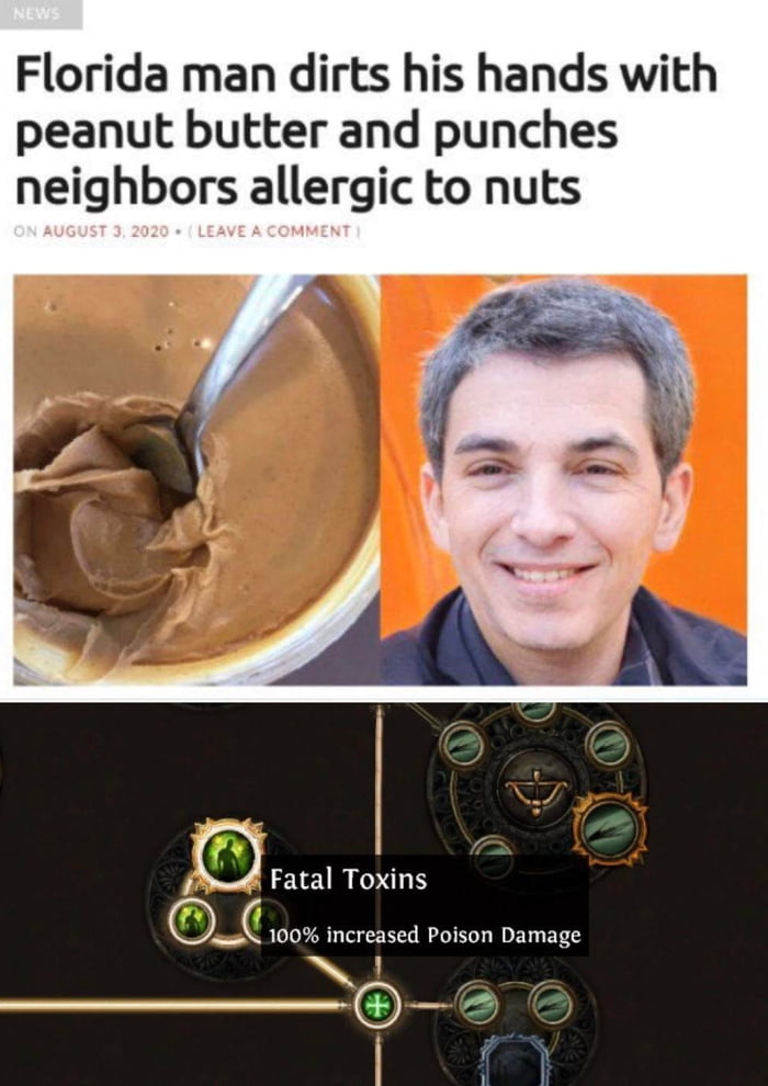 Melee attacks apply poison damage with 100% chance - 9GAG