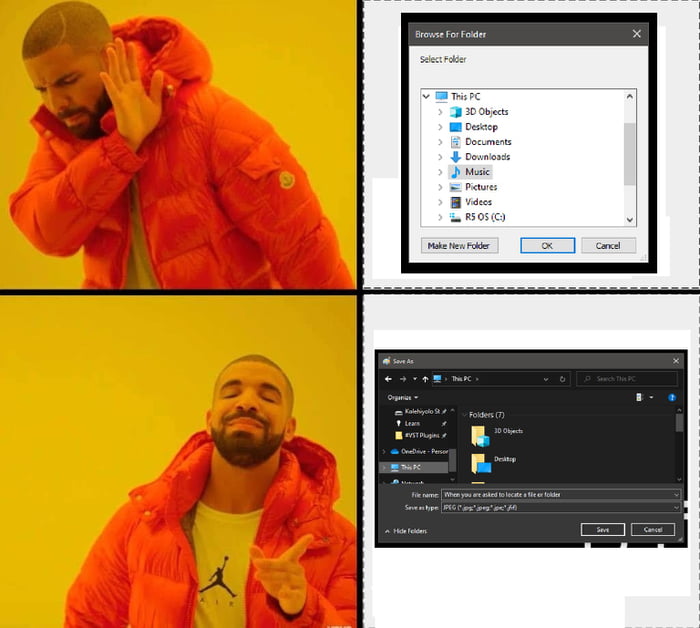 When you are asked to locate a file or folder - 9GAG