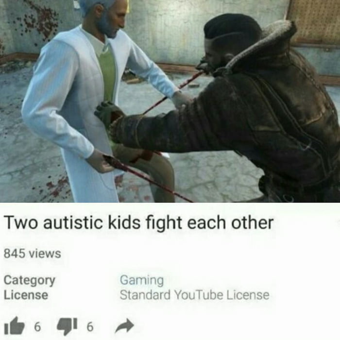 Two Autistic kids fight each other - 9GAG