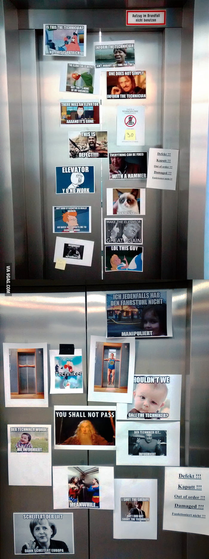 So the elevator broke at my office... - 9GAG